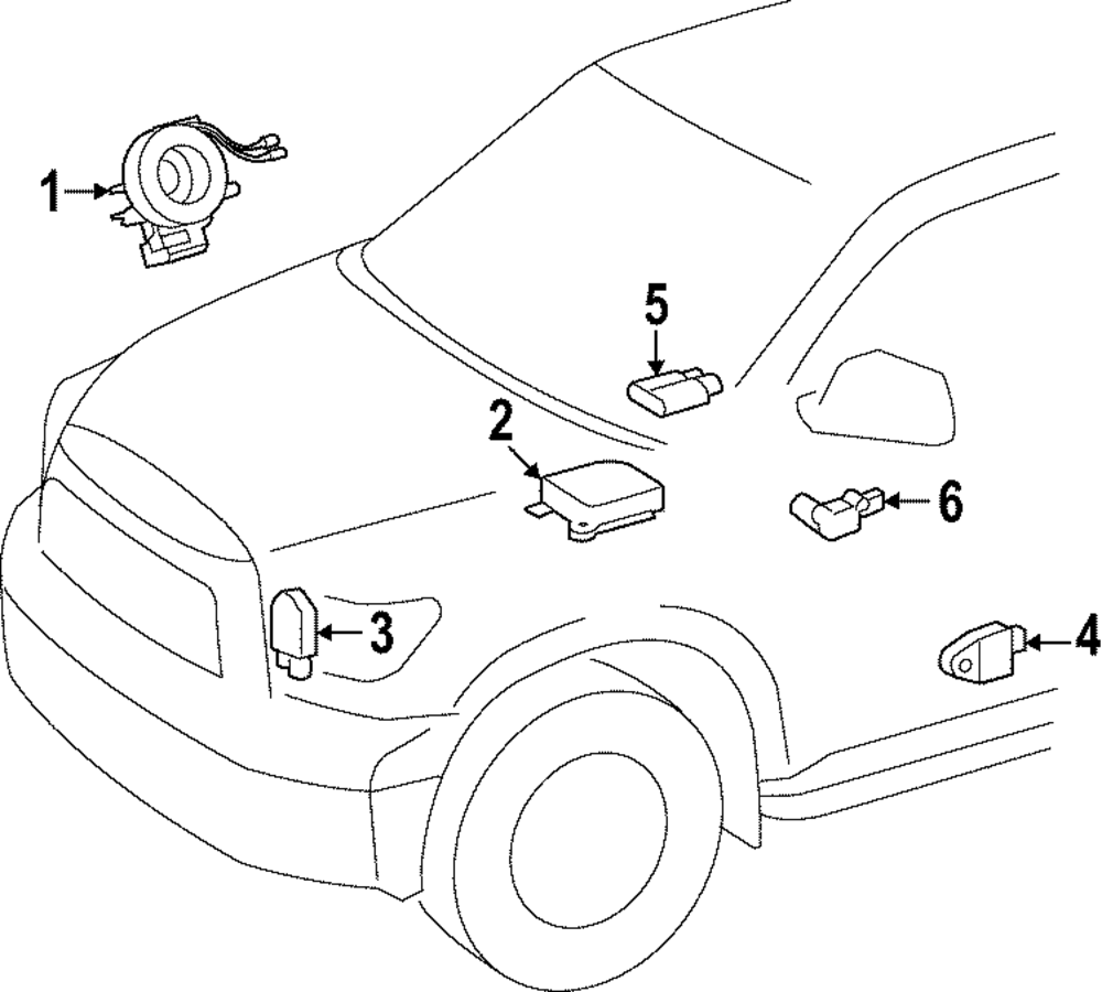 2024 Toyota Tundra 2024 Toyota Tundra - Ft Impact Sensor 89173-09E30 ...