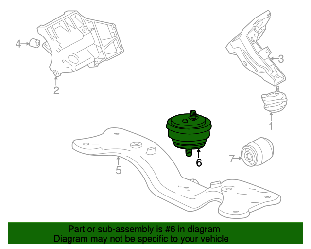 22316771221 - 1984-2003 BMW Trans Mount (22-31-6-771-221) | BMW of ...