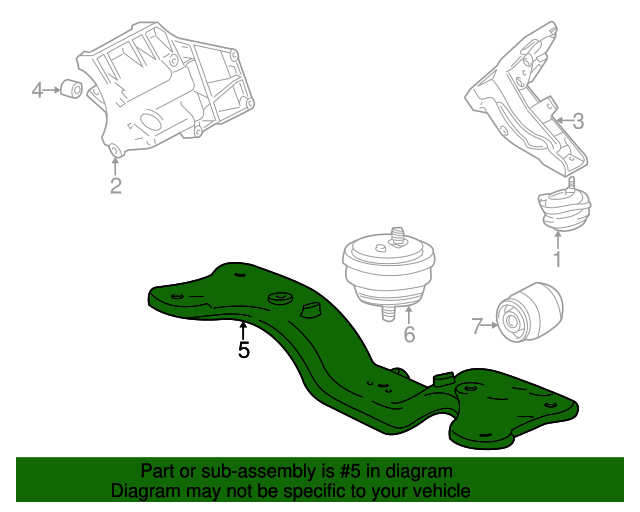 22-31-1-094-722 - Trans Cross-Member - 1997-2003 BMW | BMW Parts Exchange