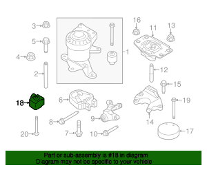 2007-2015 Ford Engine Mount Isolator 7H6Z-6F028-A | OEM Parts Online