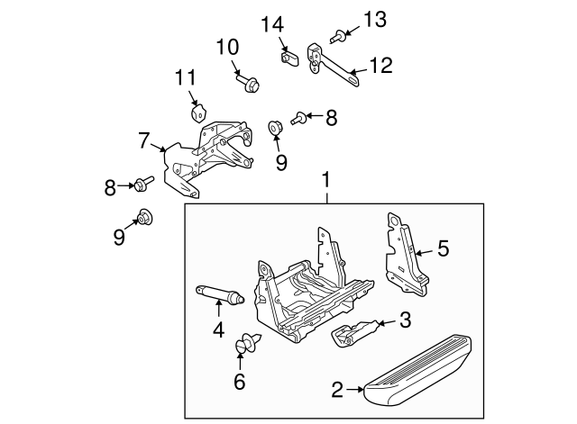 2009-2014 Ford F-150 Mount - Driver's Side (LH) 9L3Z-16A417-B ...