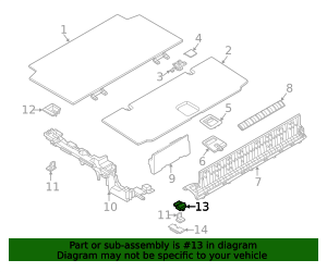 Genuine BMW 51-47-6-994-425 | Anchor Rear Cover | FREE Shipping on Most ...