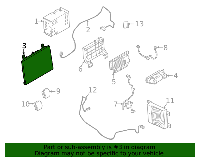 M2DZ-10D885-B - Display Unit 2021-2024 Ford Bronco | AutoNationParts.com