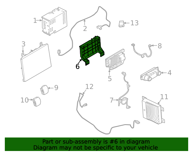 2021 Ford Bronco Module Mount Bracket M2DZ-14D189-C | TascaParts.com
