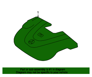 273-010-17-67 - Engine Cover 2007-2012 Mercedes-Benz | AutoNationParts.com