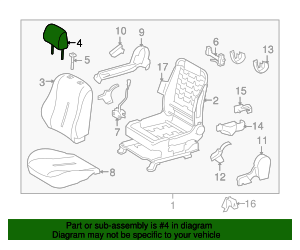 2008-2010 Scion xD Headrest Assembly Front Se 71910-52680-B1 | Toyota ...
