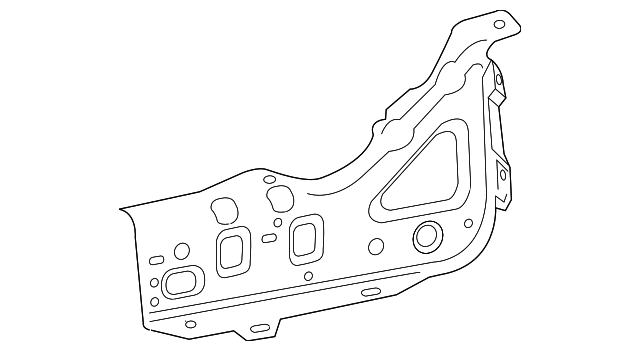 2019-2024 GM Driver Side Wheel Housing Bracket 84407003 GM ...