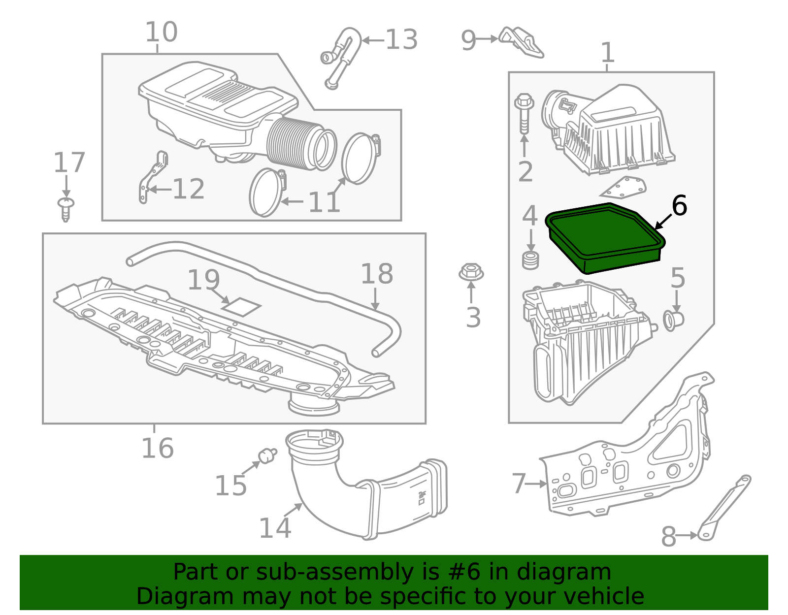 2019-2025 GM Air Filter 84121219 GM | GMPartsDirect.com