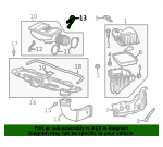 2019-2025 GM Passenger Side Positive Crankcase Ventilation (PCV) Fresh ...