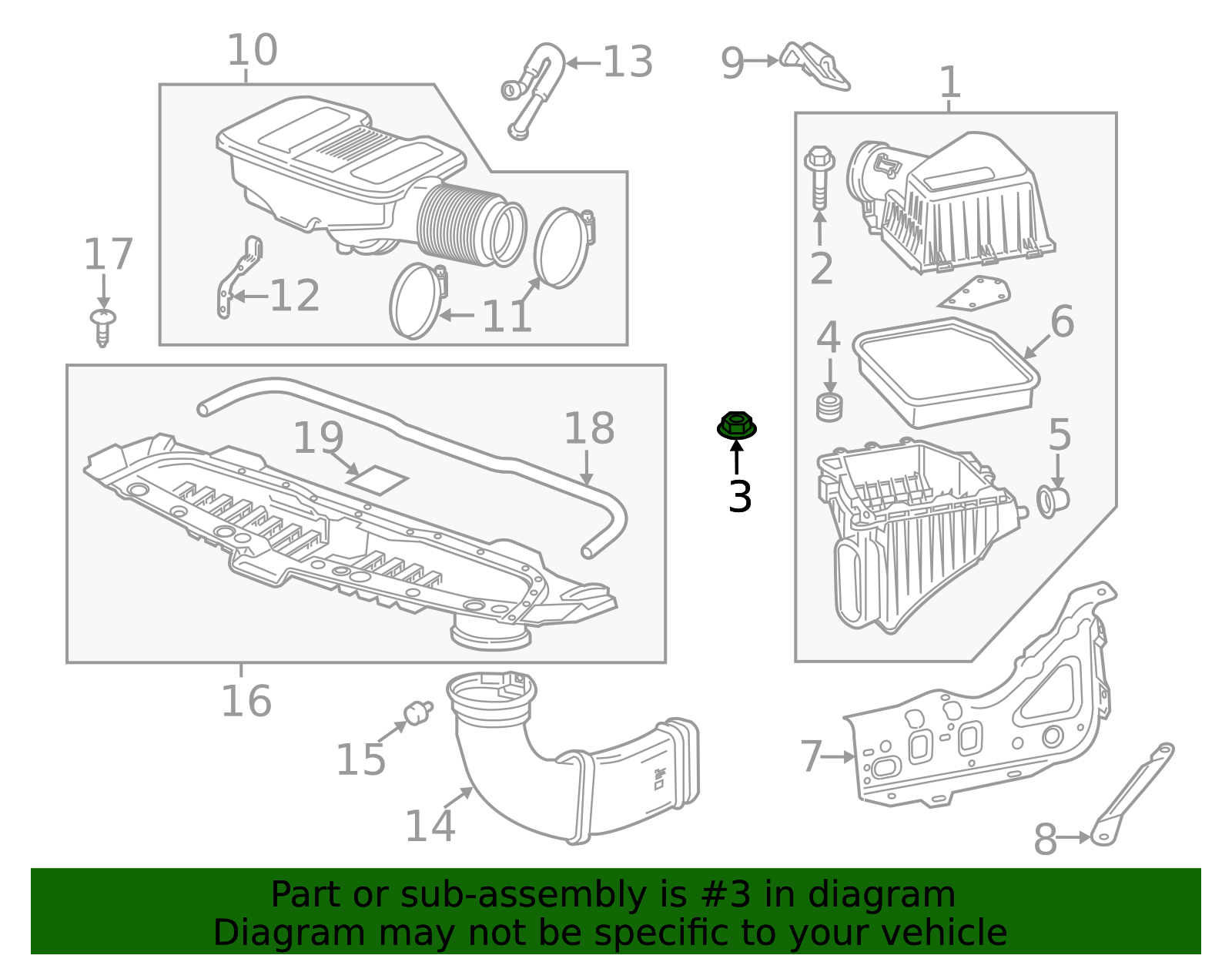 2014-2025 GM Multi-Purpose Nut 11546449 | Auto Parts Express