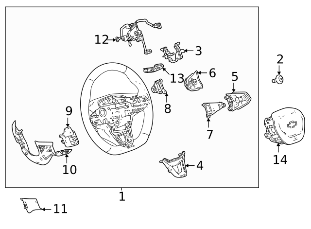 2022-2023 Chevrolet F (S)Applique 42733416 GM | GMPartsDirect.com