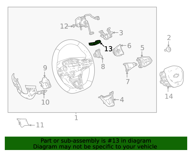 42784216 - Heated Steering Wheel Module - 2022-2023 Chevrolet | Findlay ...