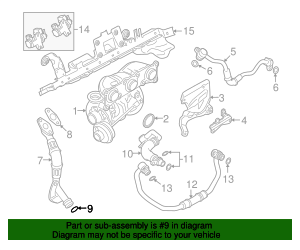 Genuine BMW 11-42-7-563-453 | Turbocharger Oil Line Gasket | FREE ...