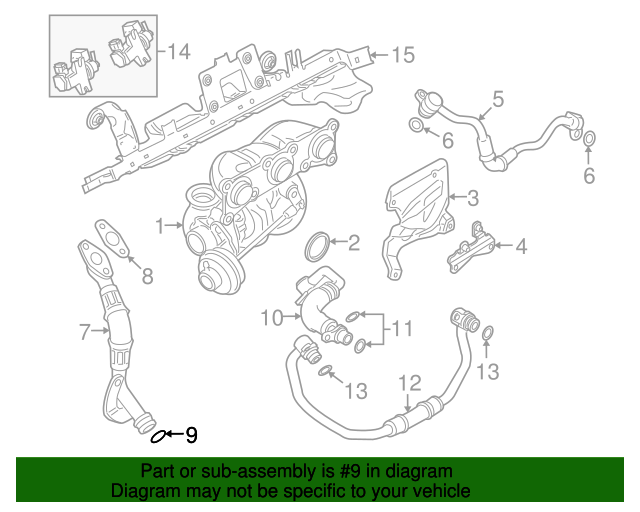 Genuine BMW 11-42-7-563-453 | Turbocharger Oil Line Gasket | FREE ...