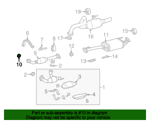 1996-2024 Lexus Front Pipe Gasket 90080-43036 | OEM Parts Online