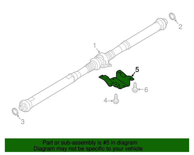 2011-2018 Porsche Cayenne Drive Shaft Center Support 958-421-340-01 ...