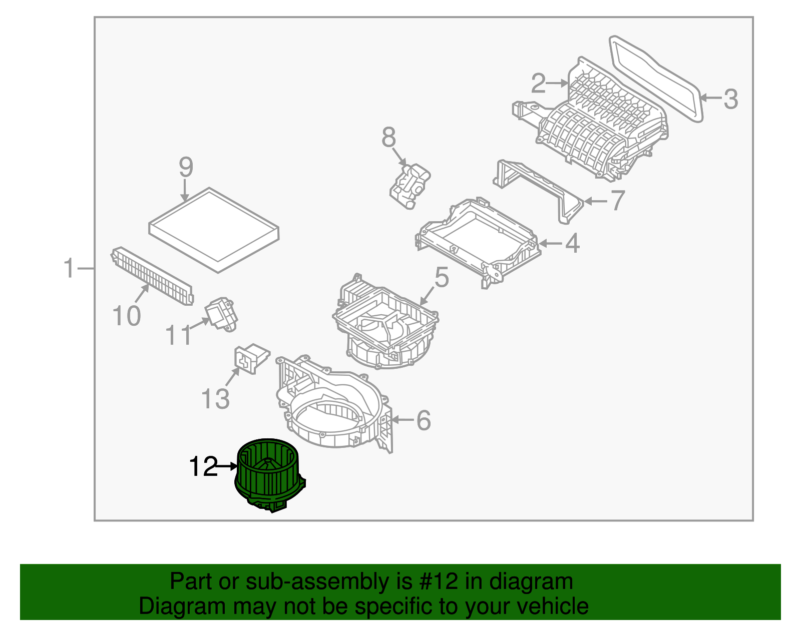 2010-2021 Hyundai Tucson Blower Motor 97113-2P000 | Hamilton Hyundai ...
