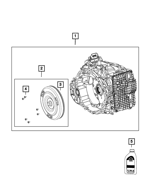 MOPAR WITH TORQUE CONVERTE TRANS KIT - 68429328AA - 68429328AA | Mopar ...