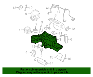 Genuine OEM Ford Part - AC & Heater Assembly DL3Z-19850-H | Genuine OEM ...
