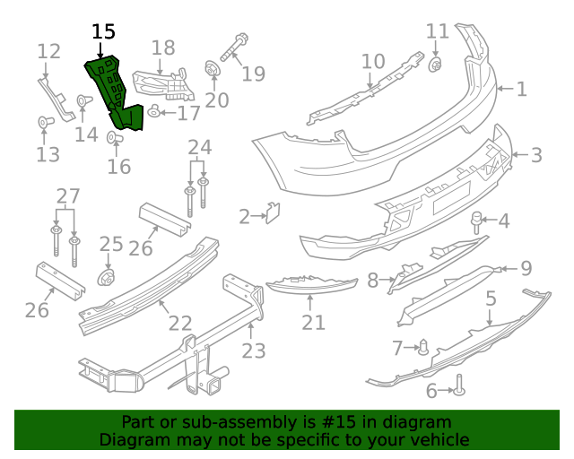 2015-2021 Porsche Macan Side Support 95B-807-253-C | Sunset Porsche Parts