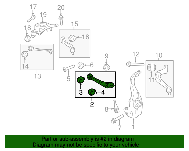 8K0-407-151-D - Suspension Control Arm 2009-2012 Audi | AutoNationParts.com