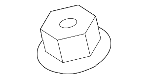 WHT-004-995 - Lower Ball Joint Lock Nut 2009-2024 Audi | Audi OEM Parts