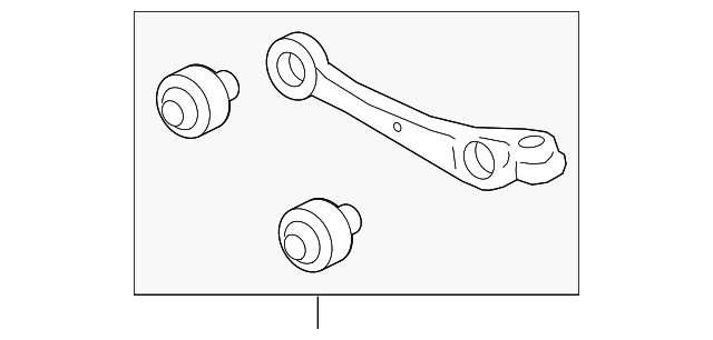 2009-2012 Audi Lower Control Arm 8K0-407-151-D | Genuine Audi Parts