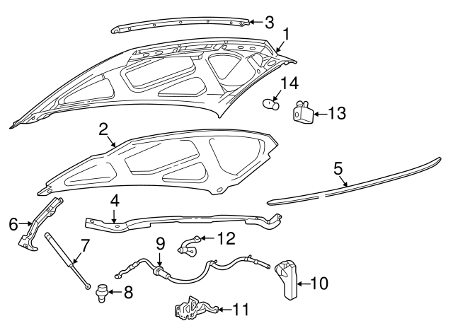 1999-2007 Ford Latch 4C3Z-16700-AA | TascaParts.com