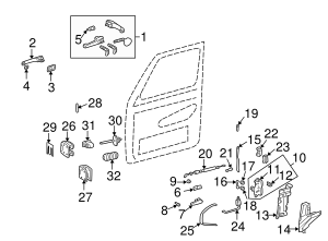 2002-2005 Mercedes-Benz Handle, Inside 463-760-01-61-7101 | MB OEM Parts