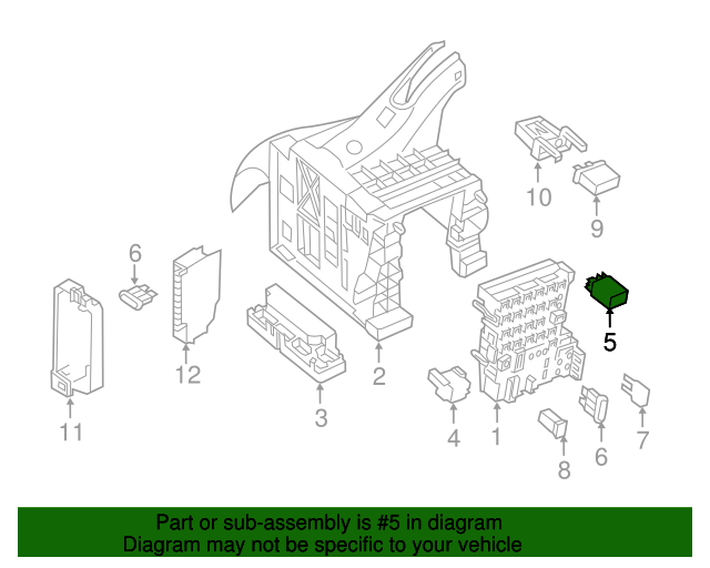 2015-2016 Audi Accessory Power Relay 03L-907-282-B | Audi USA Parts