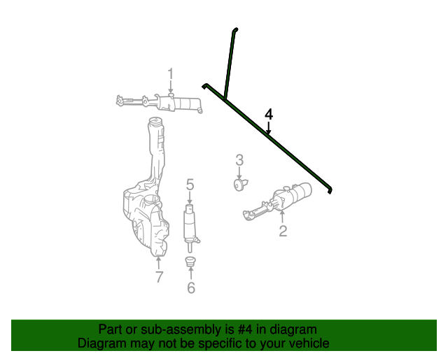 Connector Hose - Part #204-860-25-92 | Mercedes Parts Center