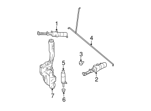 1998-2023 Mercedes-Benz Headlight Washer Pump Grommet 010-997-11-81 ...