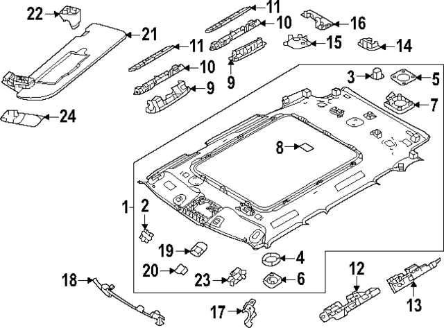 2023 Land Rover Range Rover Sport Headliner LR166843 | Express Land ...