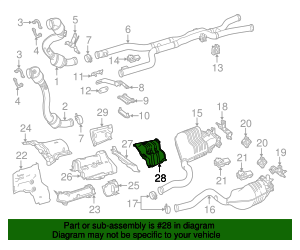 205-680-10-22-64 - Heat Shield 2015-2020 Mercedes-Benz | Mercedes-Benz ...