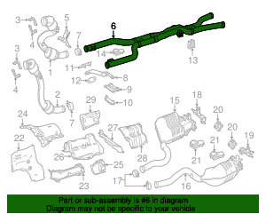 2015-2020 Mercedes-Benz Center Pipe 205-490-42-01 | MB OEM Parts