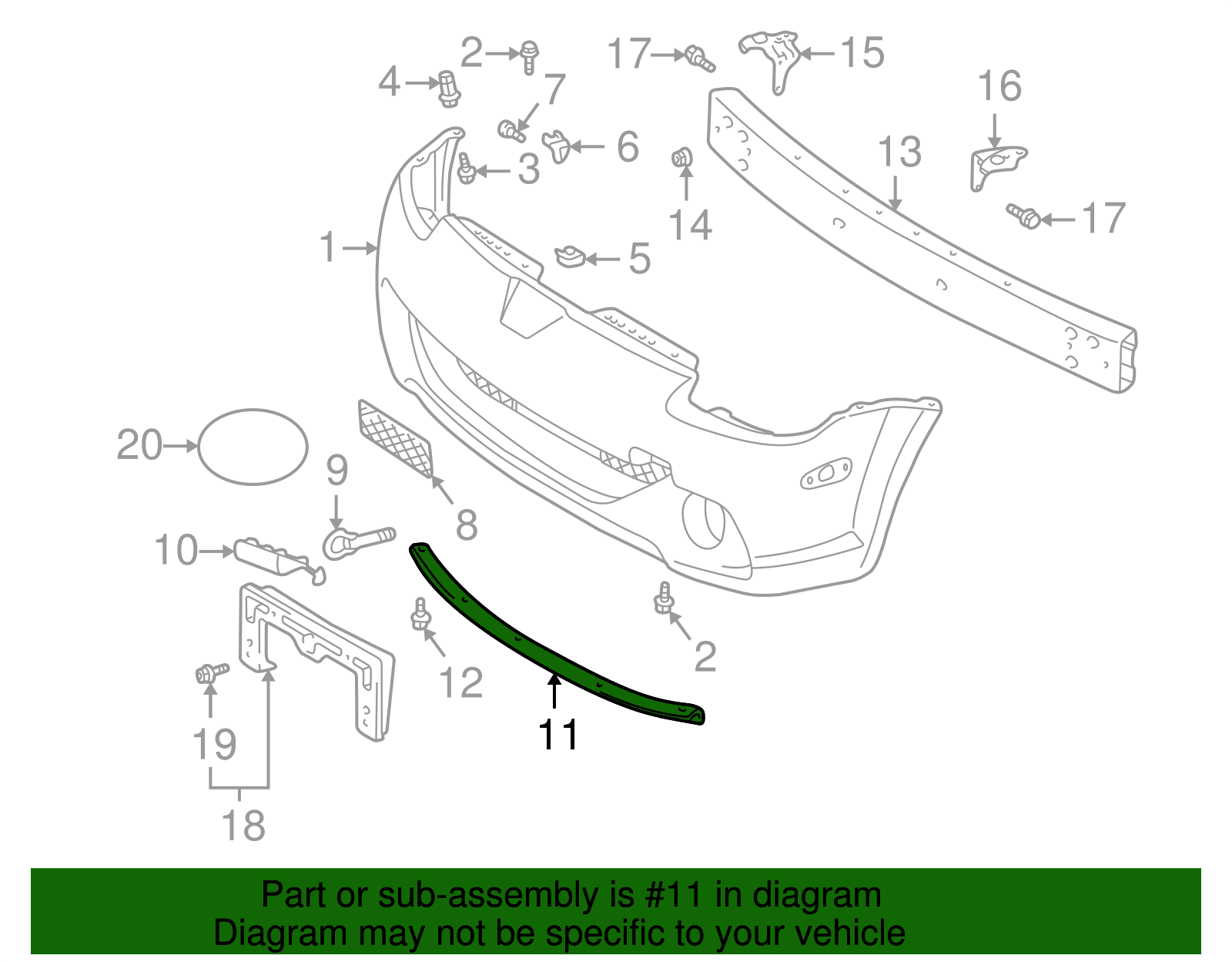 Genuine Toyota Front Spoiler part# 76851-17070 for 2001-2005 Toyota MR2 ...