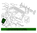 2015-2018 Subaru Center Bezel 66065FJ020 | Subaru Online Parts