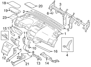 2015-2018 Subaru Center Bezel 66065FJ030 | OEM Parts Online