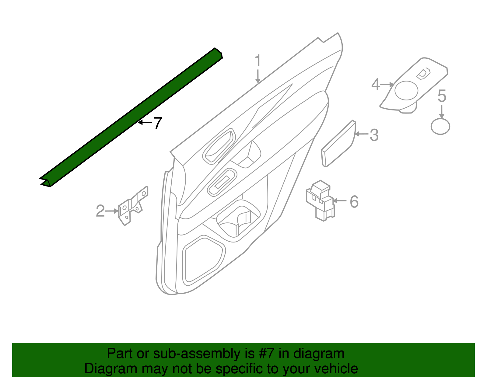 2013-2020 Nissan Pathfinder Belt Weather-Strip 82835-3JA0C | Temecula ...