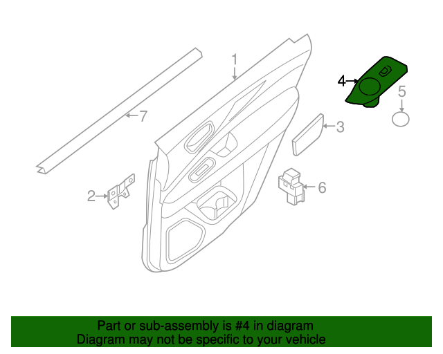 2013-2019 Nissan Pathfinder Switch Bezel 80960-3KA0A | QuirkParts