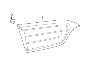 2019-2020 Jeep Cherokee Lamp-Lift-Gate - Driver's Side (LH) 68275965AI ...