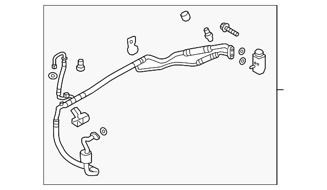 2013-2019 Hyundai A/C Refrigerant Suction Hose 97759-2W851 | OEM Parts ...
