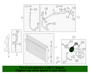 2013-2019 Hyundai Pulley 97643-1U500 | OEM Parts Online