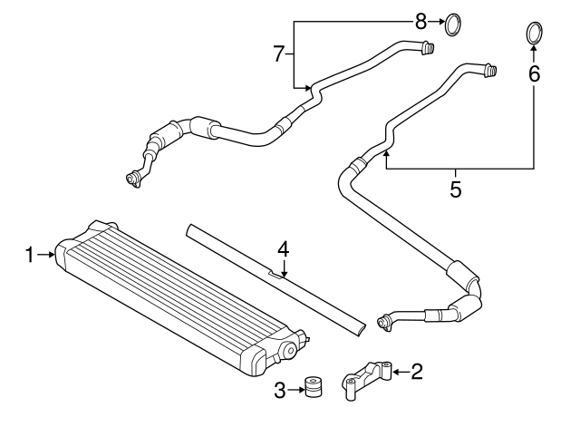 Genuine BMW 17-22-2-284-261 | Oil Cooler Pipe | FREE Shipping on Most ...