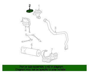 Genuine OEM Ford Part - Exhaust Gas Re-Circulation (Egr) Valve Gasket ...