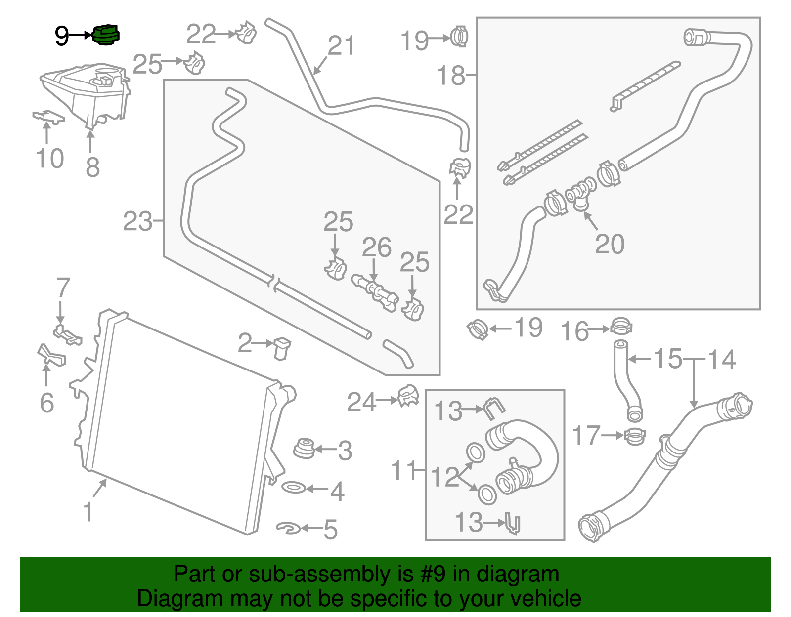 1996-2015 Audi Radiator Cap 1J0-121-321-B | OEM Parts Online