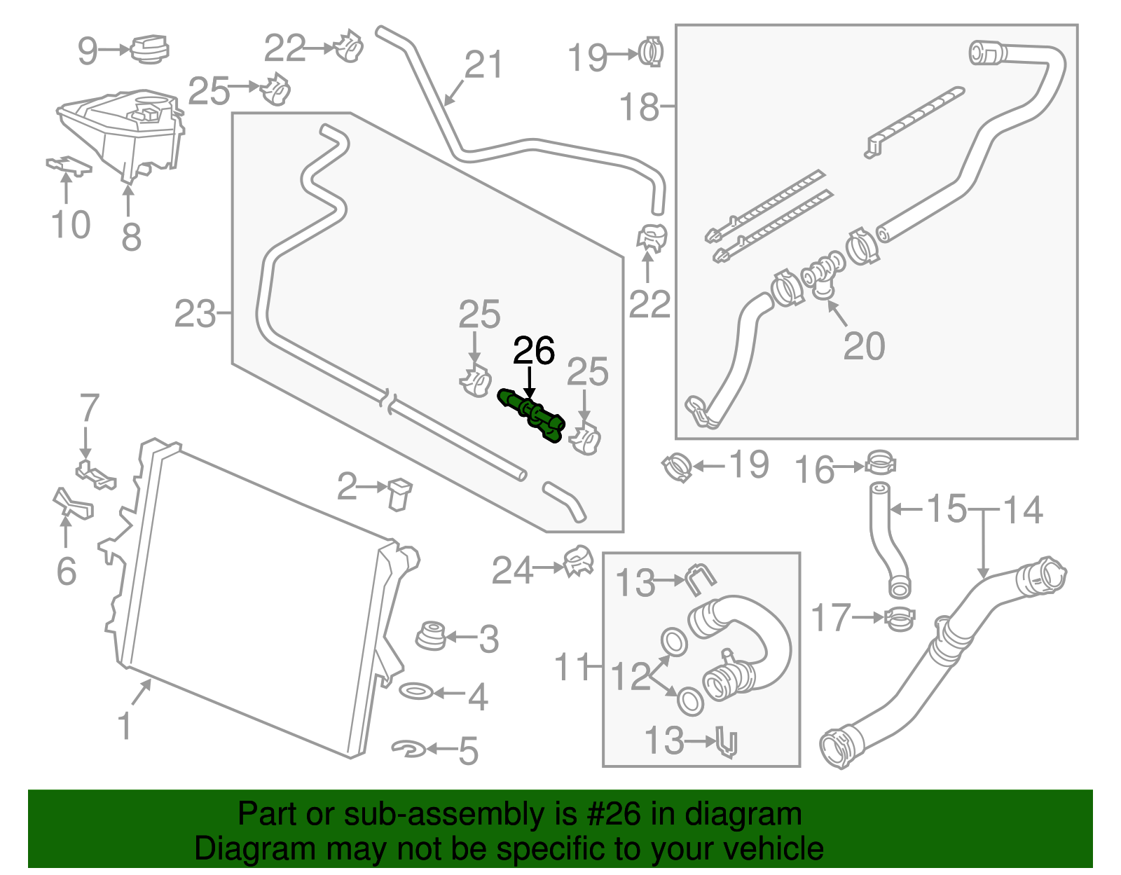 1K0-121-087-B - Overflow Hose T-Connector 2009-2015 Audi Q7 | Audi OEM ...