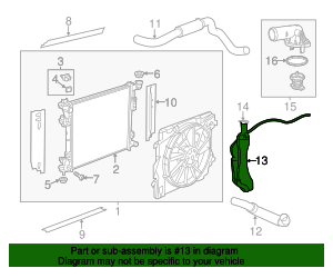 2009-2014 Volkswagen Routan Expansion Tank 7B0-121-407-A | QuirkParts