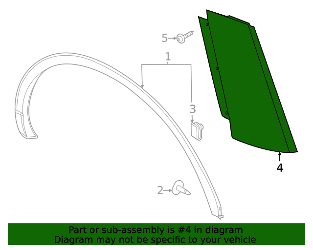 2020-2023 Lincoln Aviator Upper Molding - Driver's Side (LH) LC5Z ...
