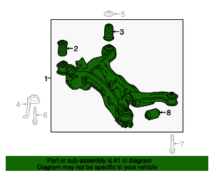 242-350-00-00 - Suspension Subframe Crossmember 2015-2020 Mercedes-Benz ...